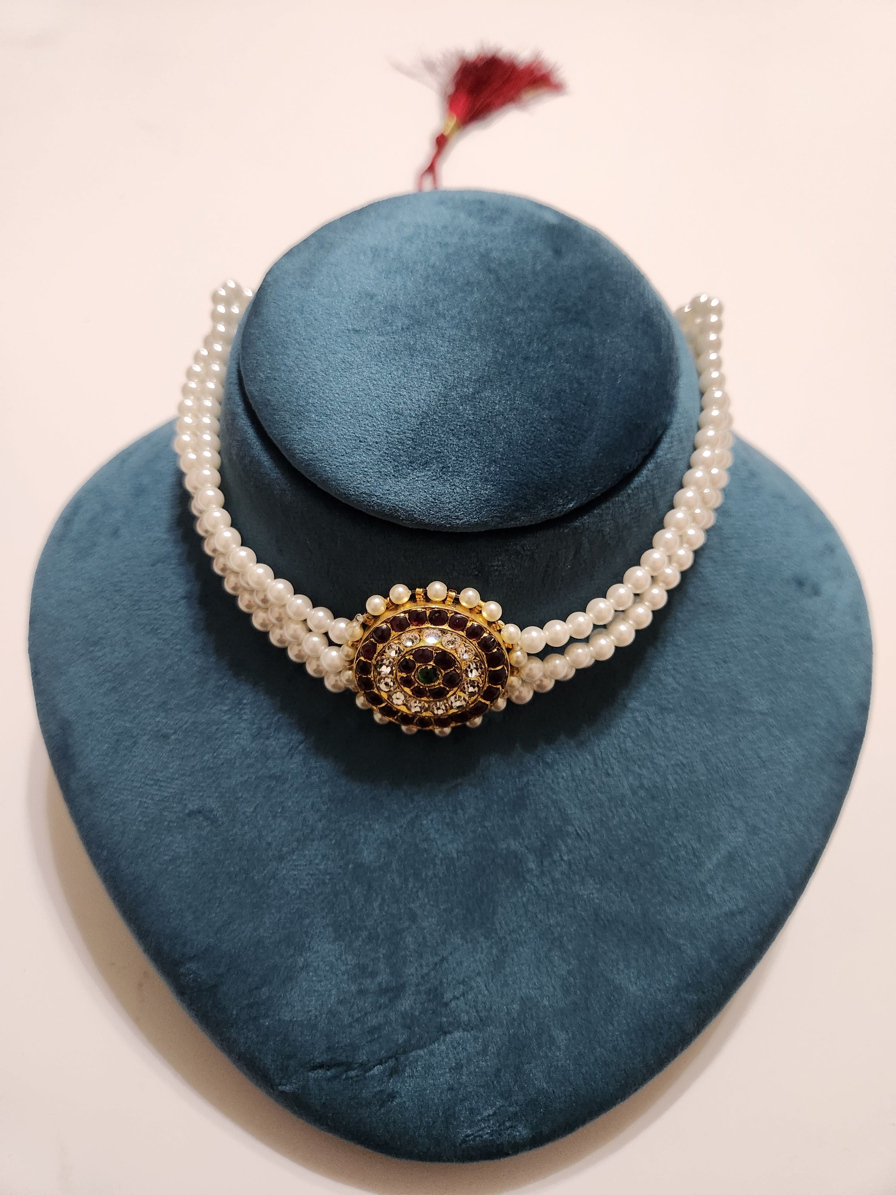 Pearl Necklace | Original Temple Jewelry – Shanthi Tailors