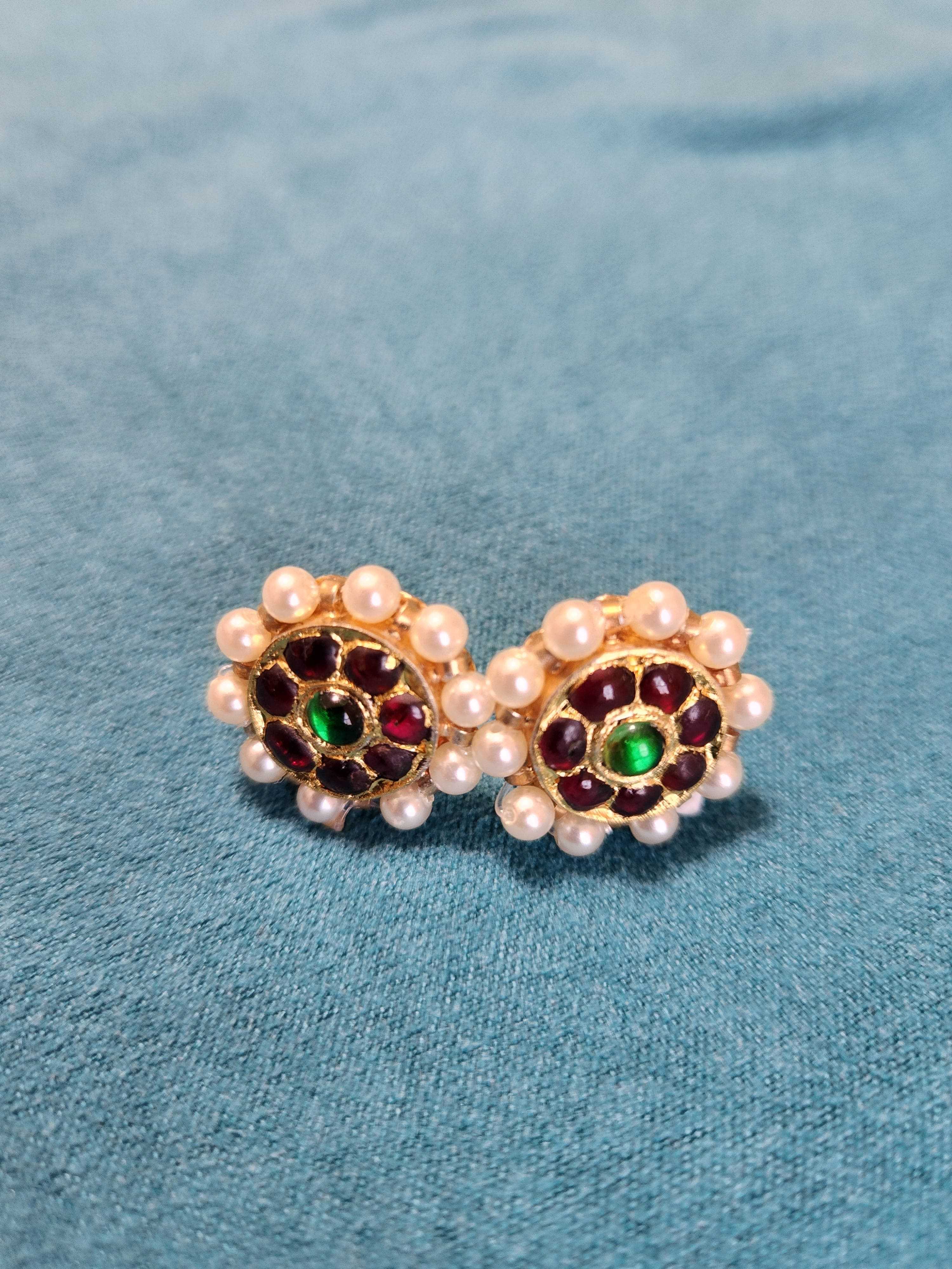 Stud Single Line | Original Temple Jewellery – Shanthi Tailors